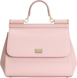 Dolce & Gabbana Femme, Sacs, Rose, Taille: ONE Size Sicily Top Handle Bag