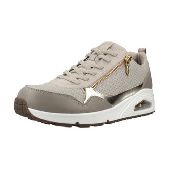 Skechers Femme, Chaussures, Beige, Taille: 39 EU UNO Metallic Tongs