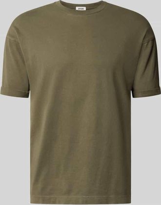 Drykorn T-Shirt mit &Auml;rmelaufschlag und Rundhalsausschnitt