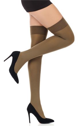 Merry Style Damen &Uuml;berkniestr&uuml;mpfe MSSST8002 (Khaki, Einheitsgr&ouml;&szlig;e)