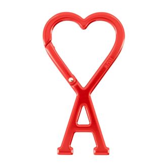 Ami AMI de Coeur Mousqueton Porte-cl&eacute;s - unisex - Accessoires - Rouge - Taille: ONE Size