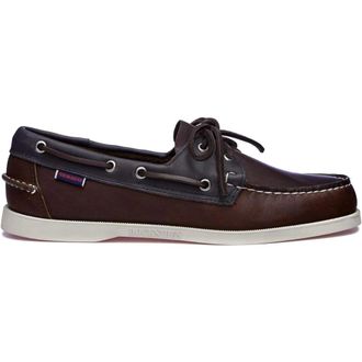 Sebago Nautische Loafers Cognac Blau Navy - - Shoes - Herren - Braun - 41 1/2 EU