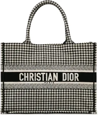 Dior Shopper - Medium Houndstooth Book Tote - Gr. unisize - in Schwarz - für Damen