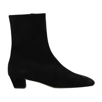 Aeyde Bottines Yasmin en Daim &agrave; Talons - Femme - Chaussures - Noir - Taille: 36 EU