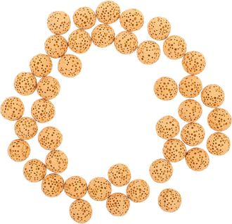 NUOBESTY Homoyoyo Runde Lavaperlen aus Vulkanischem Lavagestein 8mm Aromatherapie Diffusorperlen ohne Loch f&uuml;r Auto Aromadiffusor Langlebige Duftsteine f&uuml;r Aut