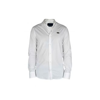 Philipp Plein Diamond Cut LS Iconic Shirt - - Shirts - Herren - Wei&szlig; - XS