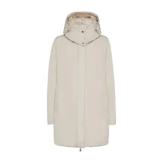 Add Femme, Manteaux, Beige, Taille: 36 FR Parka Beige pour Femmes