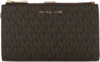 Michael Michael Kors printed canvas wallet - Marron