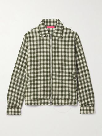 The Elder Statesman Veste En Cachemire Vichy Decon - Vert