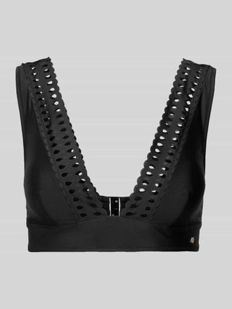 HUGO BOSS Bikini-Oberteil mit Wellensaum Modell EYELET