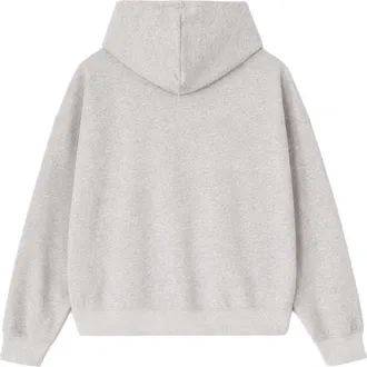 Ganni Logo-Embroidered Organic Cotton Sweatshirt - Gray