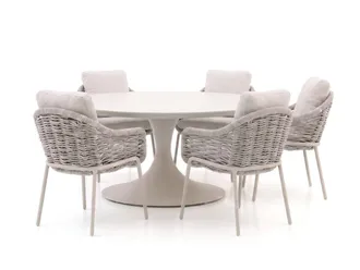 Suns + 15 % Kassenrabatt | SUNS Casto/Nova &oslash; 150 cm Gartenm&ouml;bel-Set 6-teilig