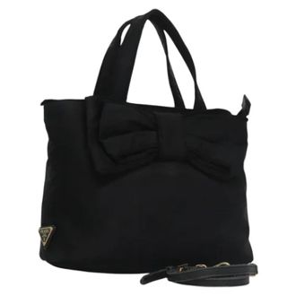 Prada Pre-owned Nylon handtaschen - - Pre-owned - Damen - Schwarzk - ONE SIZE