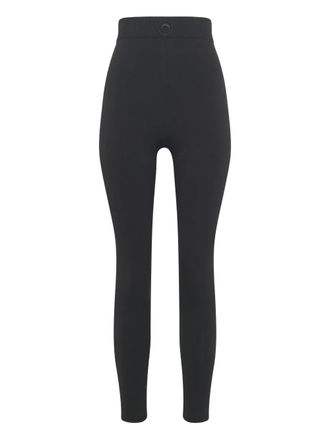 Marine Serre Leggings mit Mond-Logo - Schwarz