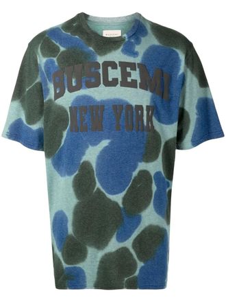 Buscemi T-Shirt mit Batikmuster - Blau