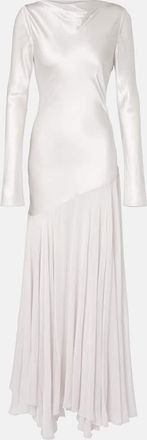 Tove Maxikleid Cordelia aus Seidensatin und Chiffon