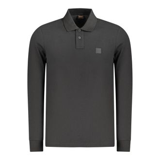HUGO BOSS Langarm-Poloshirt von Passerby - - Tops - Herren - Schwarzk - 2XL