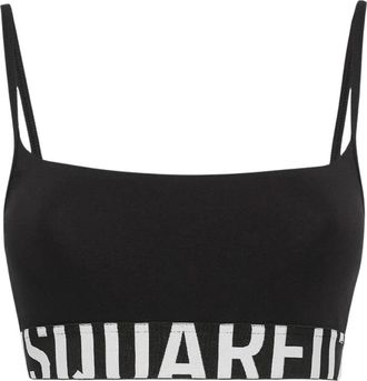 Dsquared2 Femme, Sport, Noir, Taille: 44 FR Bralette Noire Design Sportif Féminin