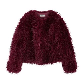 Pence 1979 Kurzer Mantel mit Rundhalsausschnitt - - Jackets - Damen - Rot - XS