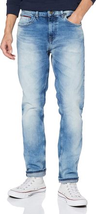 Tommy Jeans Herren Jeans Hose Austin Slim Tapered Stretch, Blau (Wilson Light Blue Stretch), 33W/30L