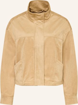 someday Someday Kastenjacke Neila In Lederoptik beige