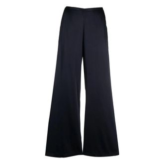 Forte_Forte Elegante High-Waist Seidenhose - - Trousers - Damen - Blau - M