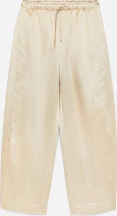 Arket Satinhose Mit Kordelzug -Beige