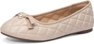 Dream Pairs Chaussures de ballet d&eacute;contract&eacute;es &agrave; bout pointu pour femme - Chaussures plates souples &agrave; enfiler, beige, 36.5 EU