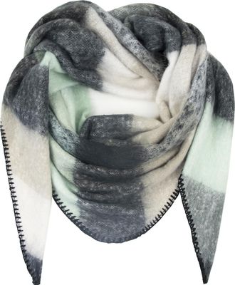 Glamexx24 XXL Schal Damen Halstuch Unisex Poncho Dreieckige Form Trendfarben Winterschal Kariert Schal Viele Variationen