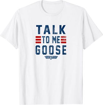 Top Gun Sprich Mit Mir Goose Klassische Text T-Shirt