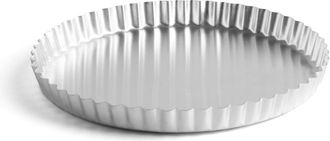 Marcato Runde Kuchenform, aus Aluminium, 26 cm, f&uuml;r gleichm&auml;&szlig;iges Backen, dekoratives Design