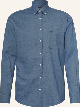 Fynch-Hatton Fynch-Hatton Flanellhemd Regular Fit blau
