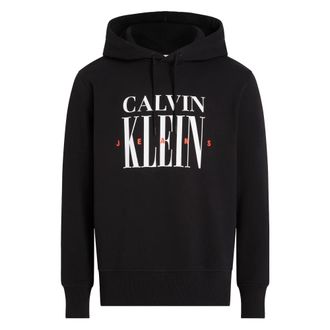 Calvin Klein Schwarzer Hoodie Pullover - - Sweatshirts & Hoodies - Herren - Schwarzk - L