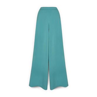 Elena Miro Palazzo-Hose aus Cady - - Trousers - Damen - Gr&uuml;n - 3XL