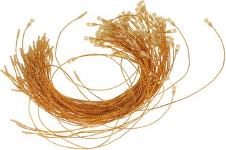 Aboofan 1000stücke Schnuraufhänger Für Weihnachtsschmuck Baumaufhänger Mit Druckknopf Verschlussseile Für Ornament Und Girlandenaufhängung Aus Kunststoff Glat