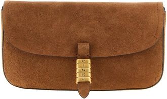 Pinko Pinko, Femme, Sacs, Brun, Taille: ONE Size Sac bandouli&egrave;re Saddle Flat Medium