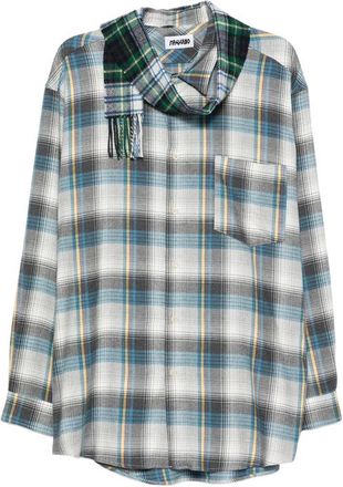 Magliano Check Scarf-detail Shirt