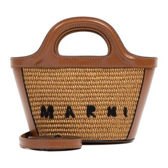 Marni Femme, Sacs, Beige, Taille: ONE Size Tropicalia Micro Bag