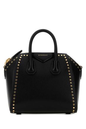 Givenchy Studded Leather Top Handle Bag - Black