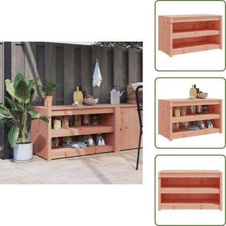 vidaXL The Living Store - Armoire de cuisine dext&eacute;rieur 106x55x64 cm bois massif douglas - Meuble De Cuisine Ext&eacute;rieur - Armoire De Cuisine Ext&eacute;rieure