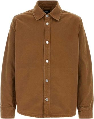 A.P.C. A.p.c., Homme, Vestes, Brun, Taille: L Veste en denim Biscuit