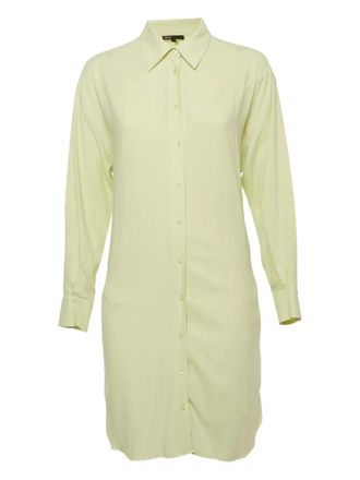 Maje robe courte boutonn&eacute;e &agrave; design superpos&eacute; - Vert