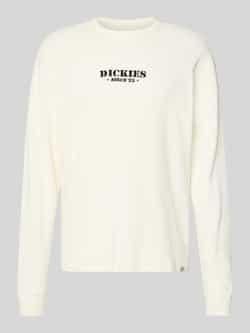Dickies Longsleeve mit Label-Stitching und Rundhalsausschnitt