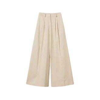 Twinset Femme, Pantalons, Beige, Taille: 42 FR Actitude Wide Pantalons