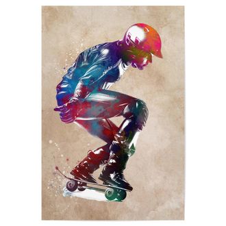 artboxONE Poster 30x20 cm Sport Skateboarder Sportkunst A - Bild skaten skateboarden skateboarden
