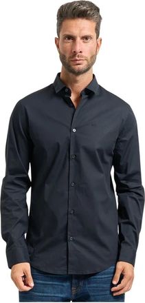 A|X Armani Exchange Homme, Chemises, Bleu, Taille: XL Chemise Slim Fit