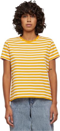 Urban Classics Damen T-Shirt Ladies Regular Striped Tee, gestreiftes T-Shirt für Frauen, Loose Fit, erhältlich, Größen S-5XL
