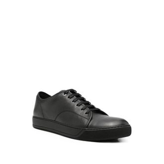 Lanvin Calf Leather Low-Top Sneakers - Black