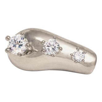 Panconesi Diamanti Triple Ear Cuff - - Accessories - Damen - Grau - ONE SIZE