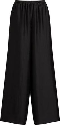 Viktoria Chan Pantalon large satin&eacute;